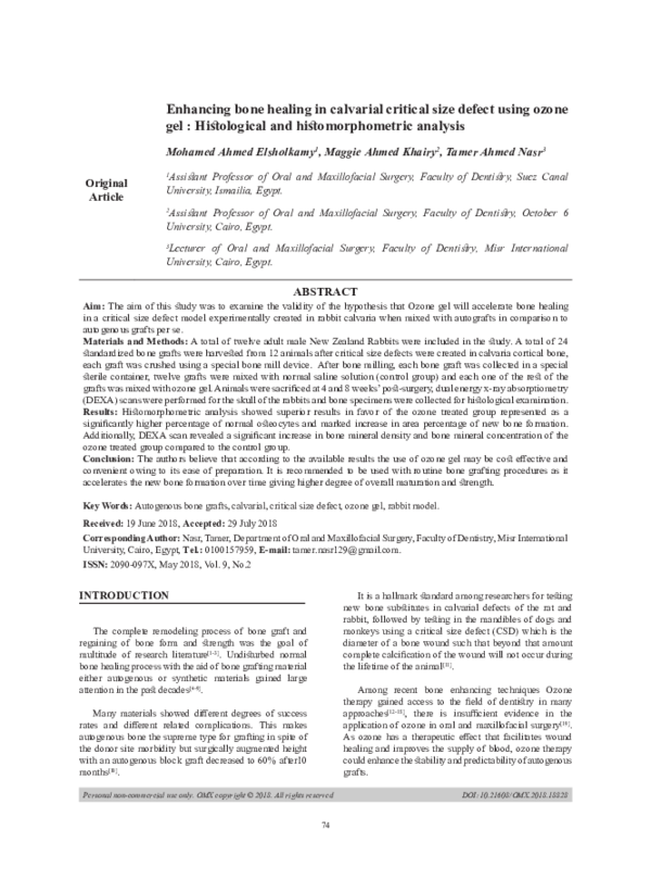 (PDF) Enhancing bone healing in calvarial critical size defect using ...