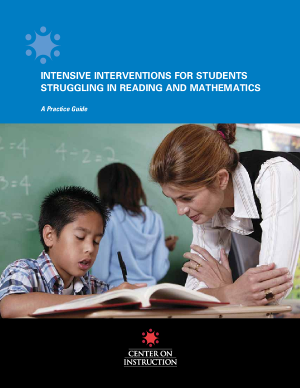 (PDF) Intensive Interventions for Students Struggling in Reading and ...