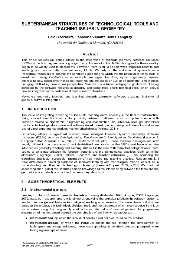 (PDF) Subterranean Structures of Technological Tools and Teaching ...