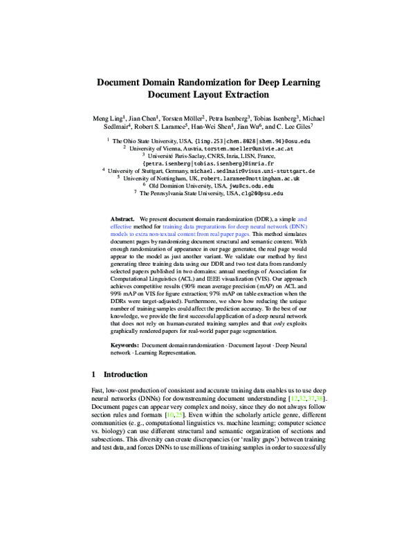 Pdf Document Domain Randomization For Deep Learning Document Layout Extraction Meng Ling 3329