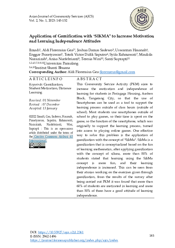 (PDF) Application of Gamification with "SIKMA" to Increase Motivation and Learning Independence ...