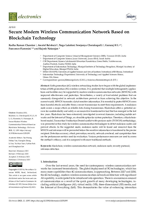 (PDF) Secure Modern Wireless Communication Network Based on Blockchain ...