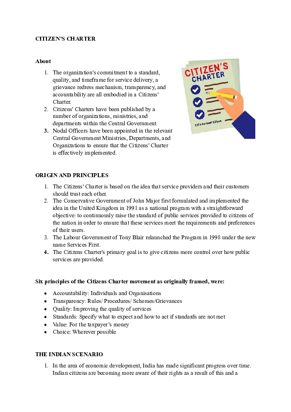 (DOC) Citizen CHARTER