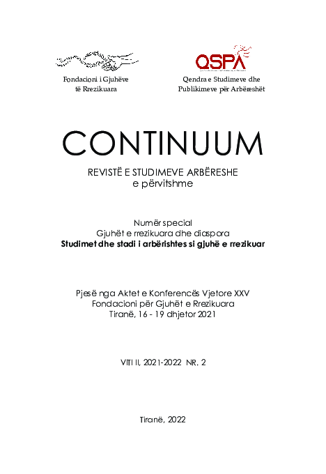(PDF) Forma të organizmit komunitar në komunitetet arbëreshe të Italisë ...