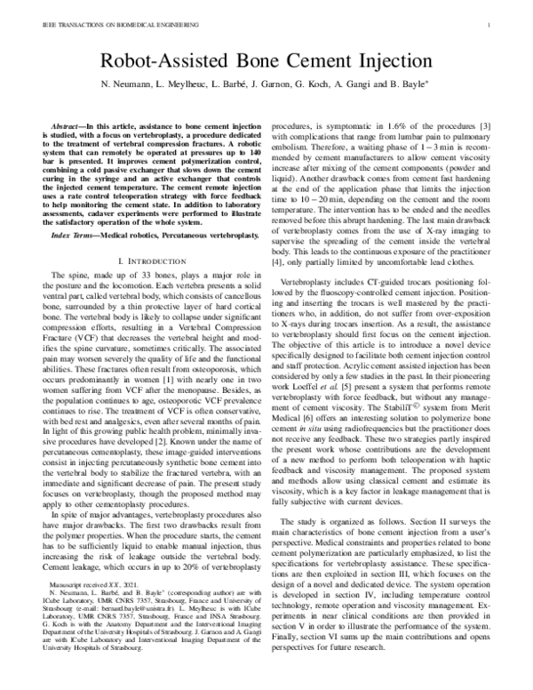 (PDF) Robot-Assisted Bone Cement Injection