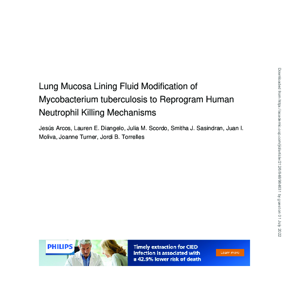 (PDF) Lung Mucosa Lining Fluid Modification ofMycobacterium ...