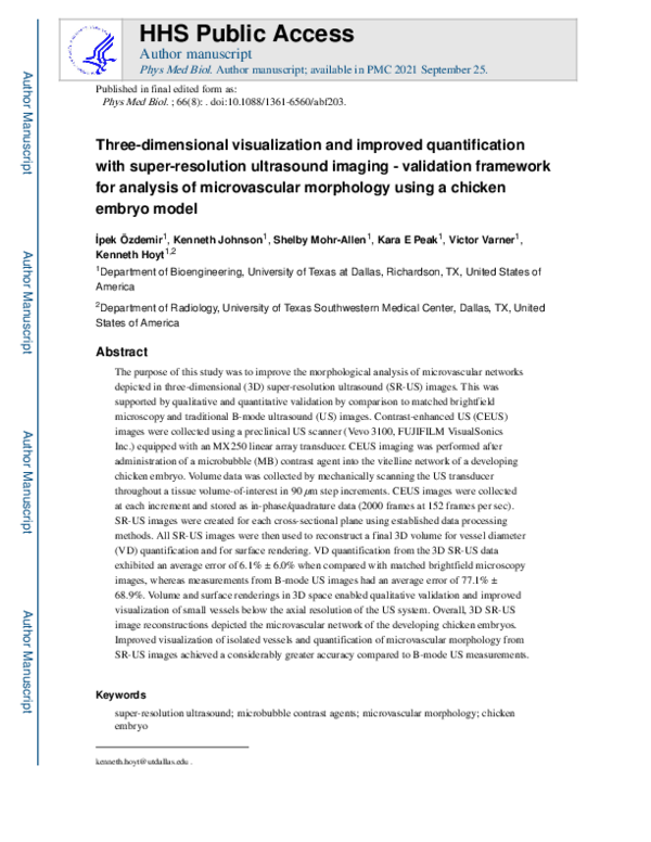 (PDF) Three-dimensional visualization and improved quantification with super-resolution ...