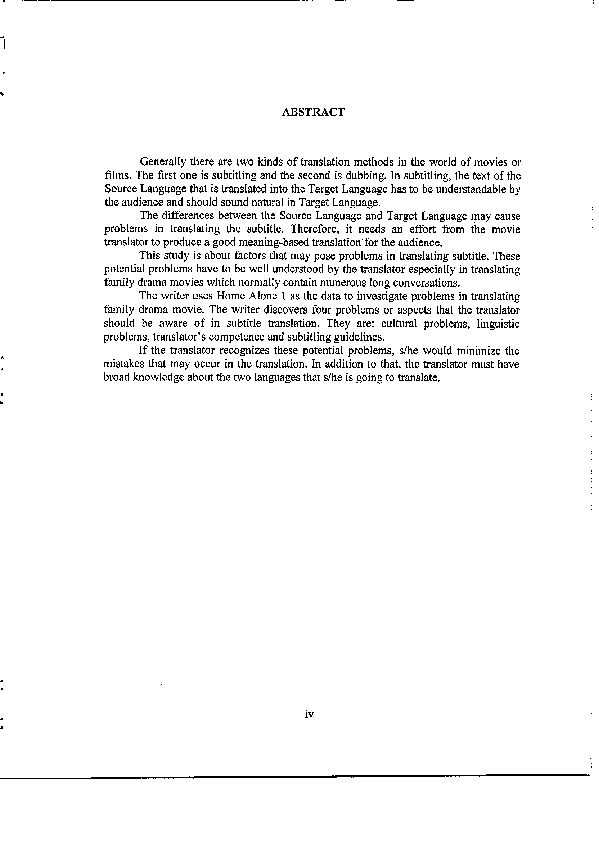 (PDF) Investigating Potential Problems in Subtitle Translation: A Case ... (PDF) Investigating Potential Problems in Subtitle Translation: A Case ...
