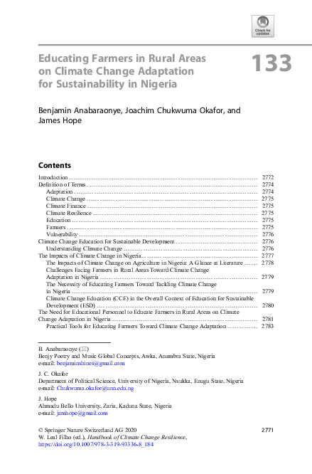 (PDF) Educating Farmers in Rural Areas on Climate Change Adaptation for ...