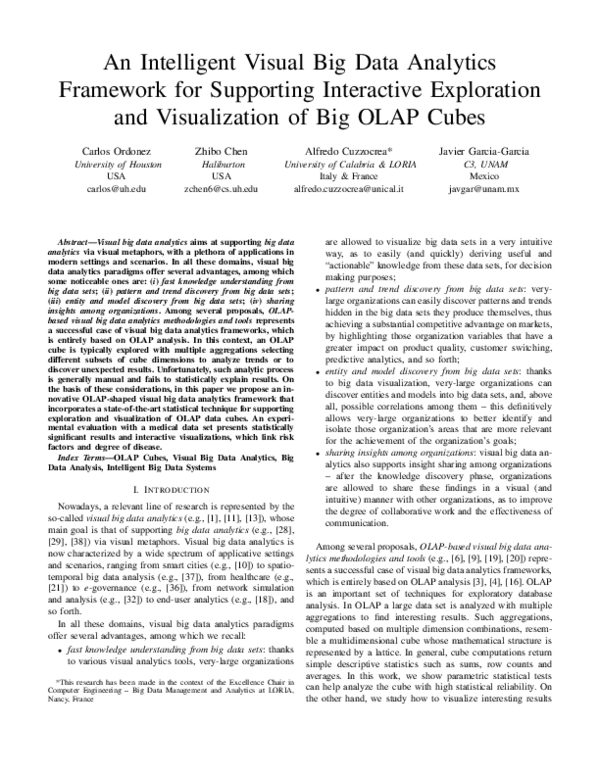 (PDF) An Intelligent Visual Big Data Analytics Framework for Supporting Interactive Exploration ...