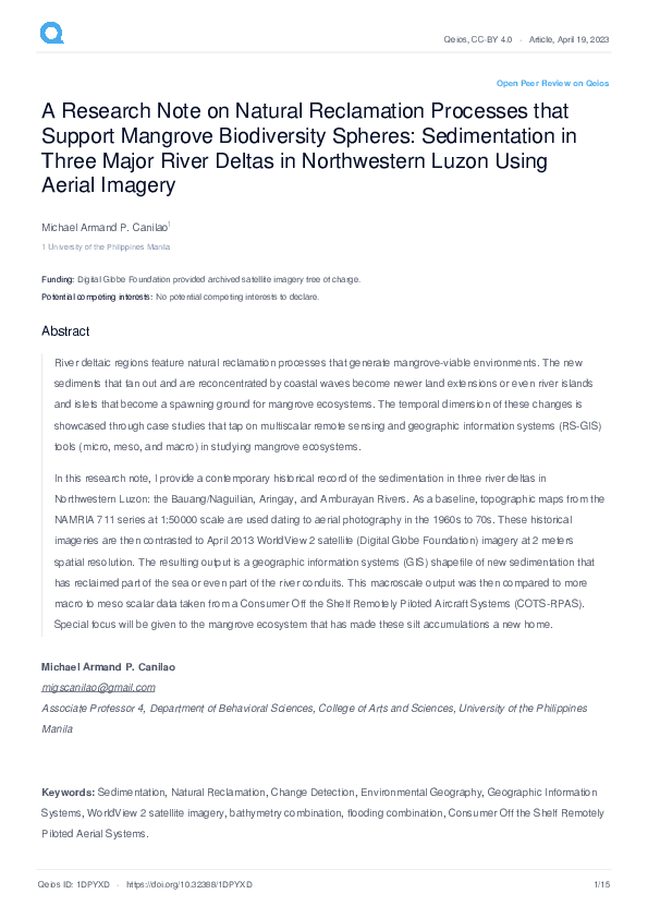 (PDF) A Research Note on Natural Reclamation Processes that Support ...