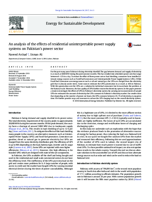 (PDF) An analysis of the effects of residential uninterpretable power ...