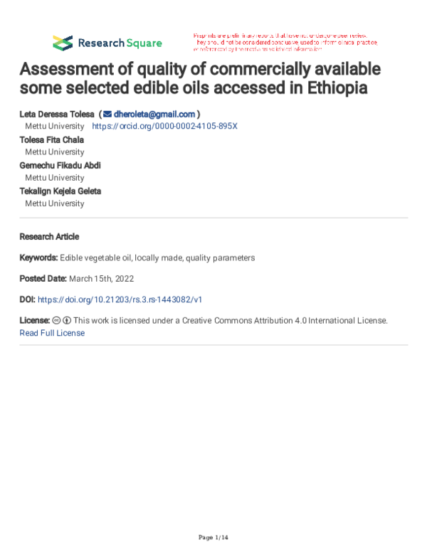 (PDF) Assessment of quality of commercially available some selected ...