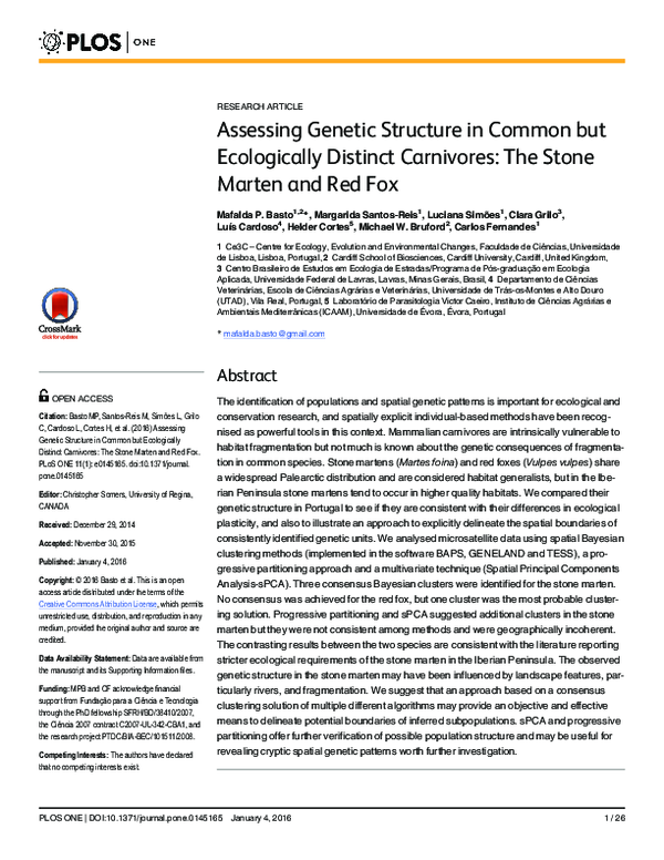 (PDF) Assessing Genetic Structure in Common but Ecologically Distinct ...