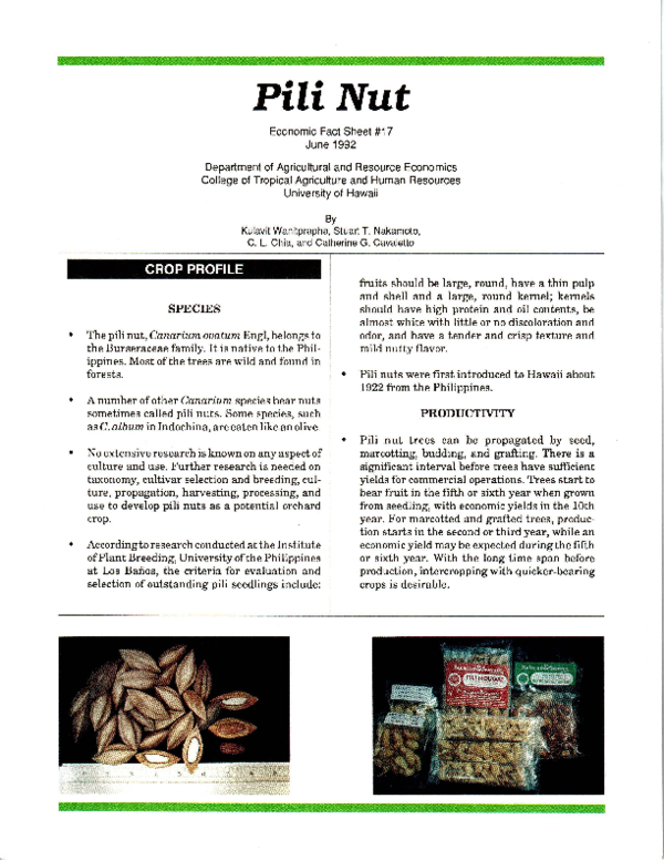 (PDF) Pili nut