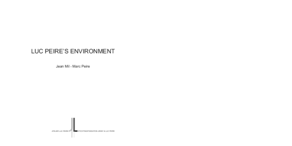 (PDF) Luc Peire's environment