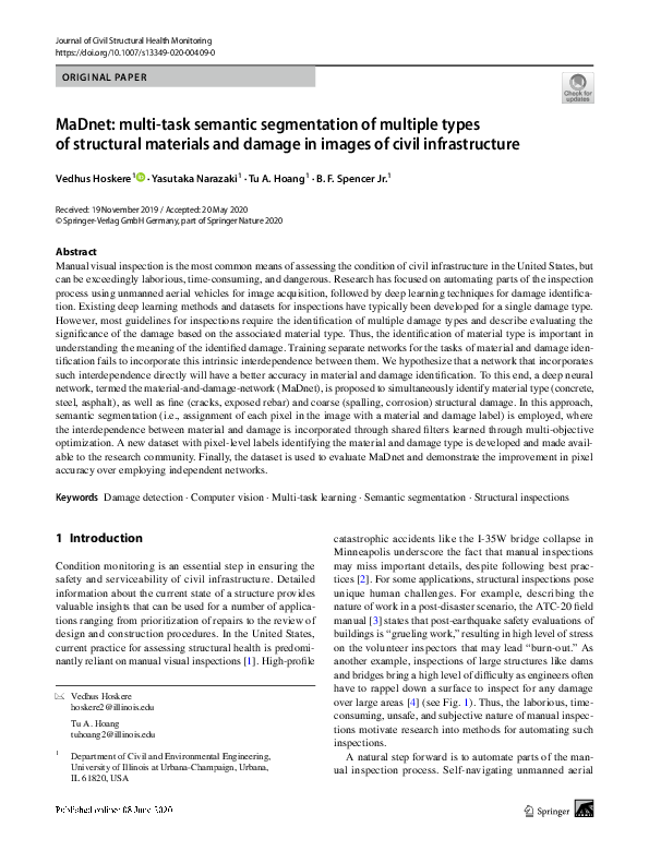Madnet Multi Task Semantic Segmentation Of Multiple Types Of