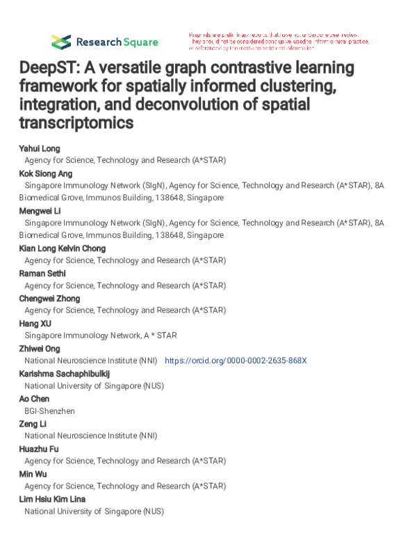 (PDF) DeepST: A versatile graph contrastive learning framework for ...
