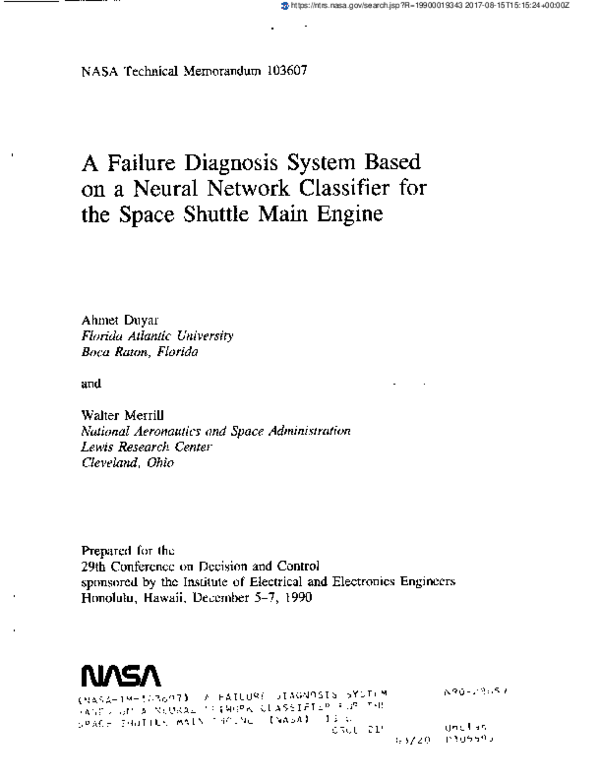 (PDF) A failure diagnosis system based on a neural network classifier ...
