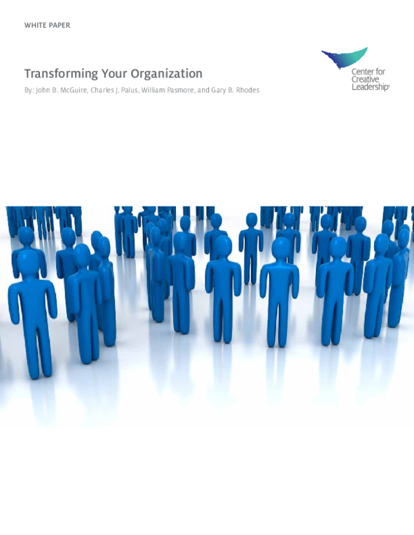 (PDF) Transforming your organization (PDF) Transforming your organization