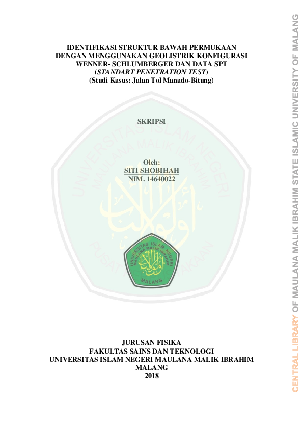 (PDF) Identifikasi struktur bawah permukaan dengan menggunakan geolistrik konfigurasi Wenner ...