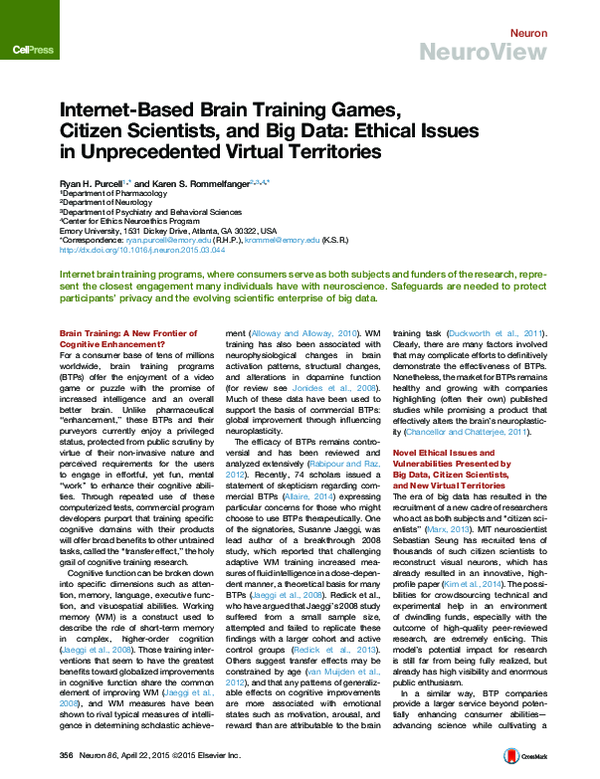 PDF Internet based Brain Training Games Citizen Scientists And Big PDF Internet based Brain Training Games Citizen Scientists And Big