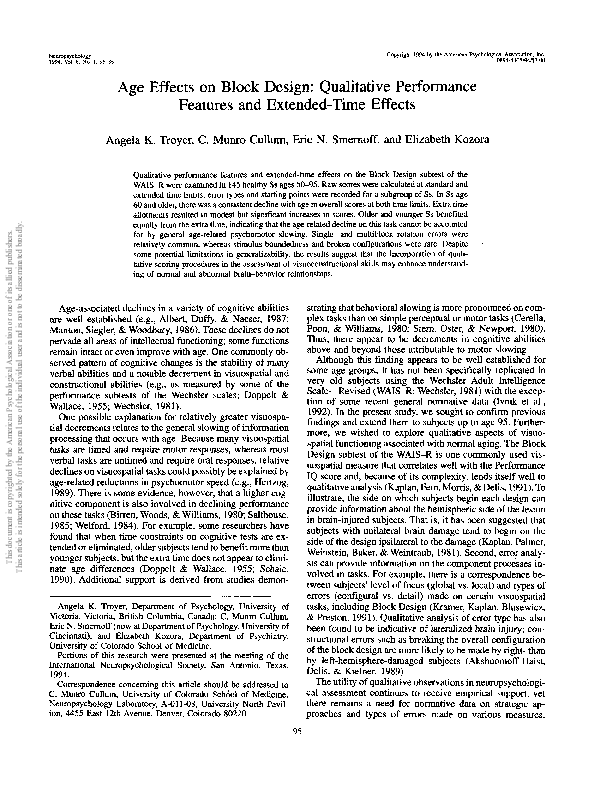 (PDF) Age effects on block design: Qualitative performance features and ...