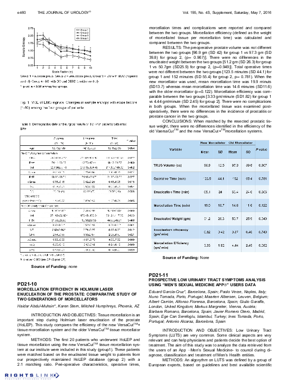 (PDF) PD21-10 Morcellation Efficiency in Holmium Laser Enucleation of ...