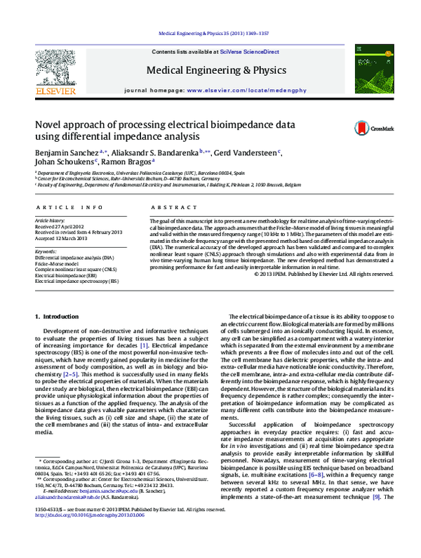 (PDF) Novel approach of processing electrical bioimpedance data using differential impedance ...