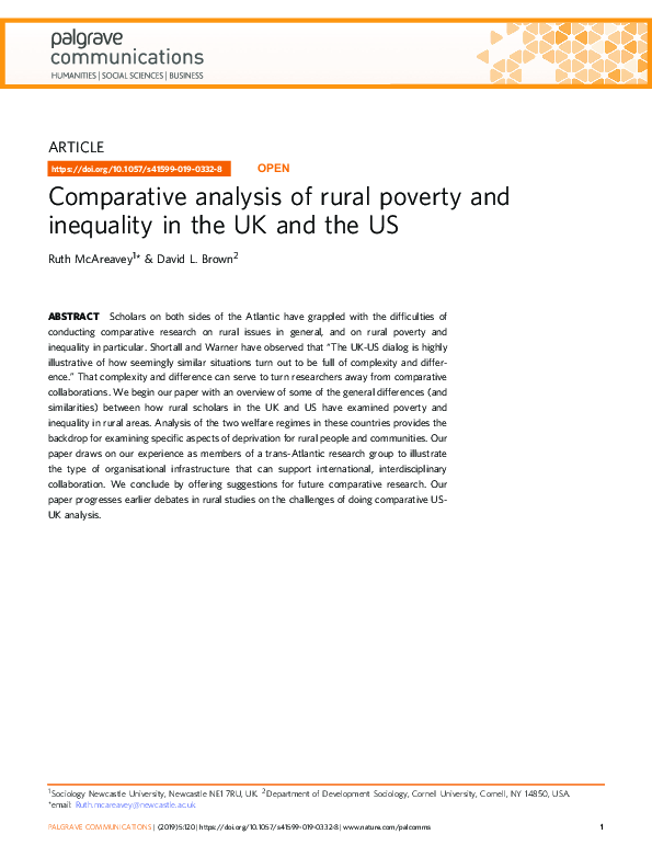 (PDF) Inequality and Rural Poverty