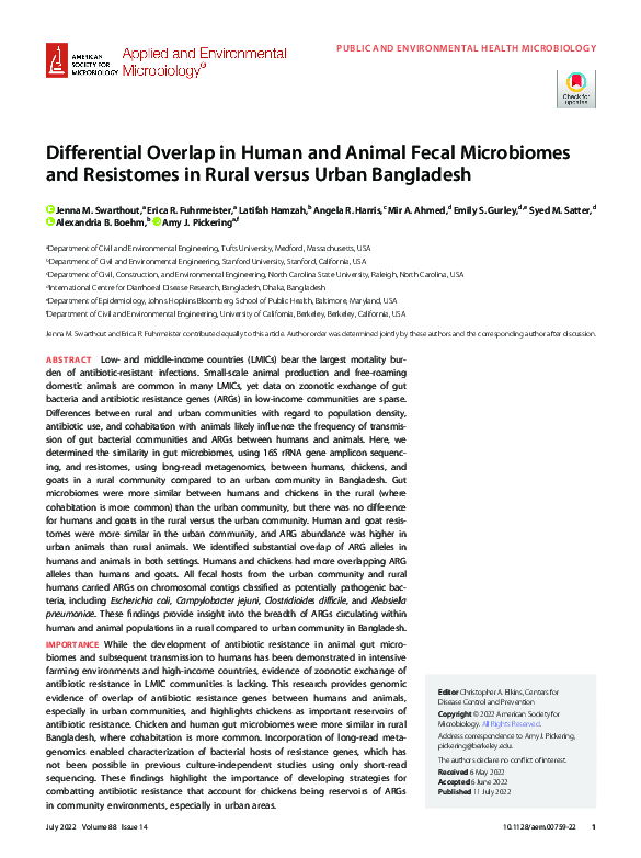 (PDF) Differential Overlap in Human and Animal Fecal Microbiomes and ...