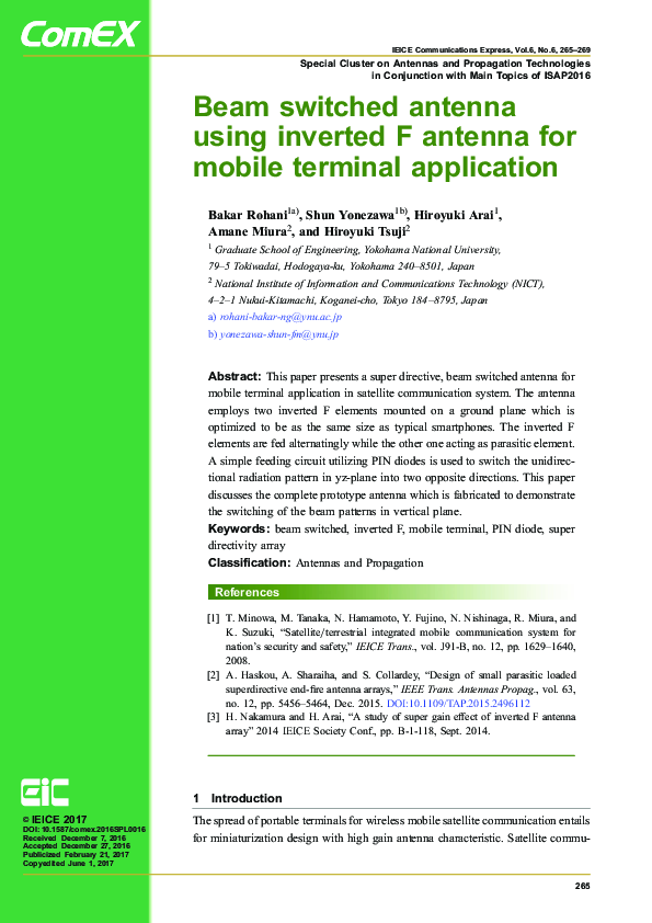 (PDF) Beam Switched Antenna Using Inverted F Antenna for Mobile ...
