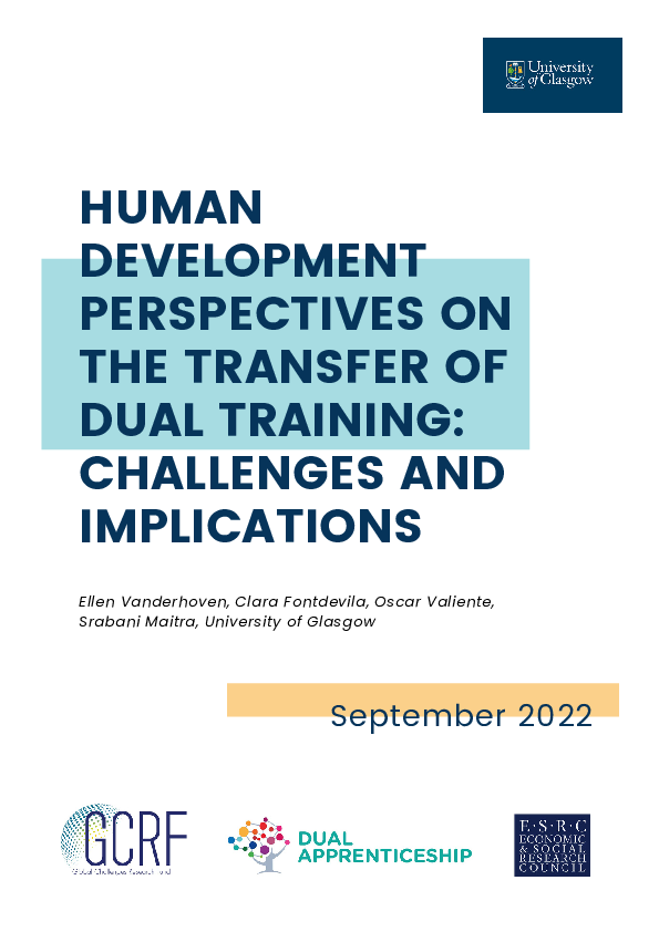 (PDF) Human Development Perspectives on the Transfer of Dual Training: Challenges and Implications