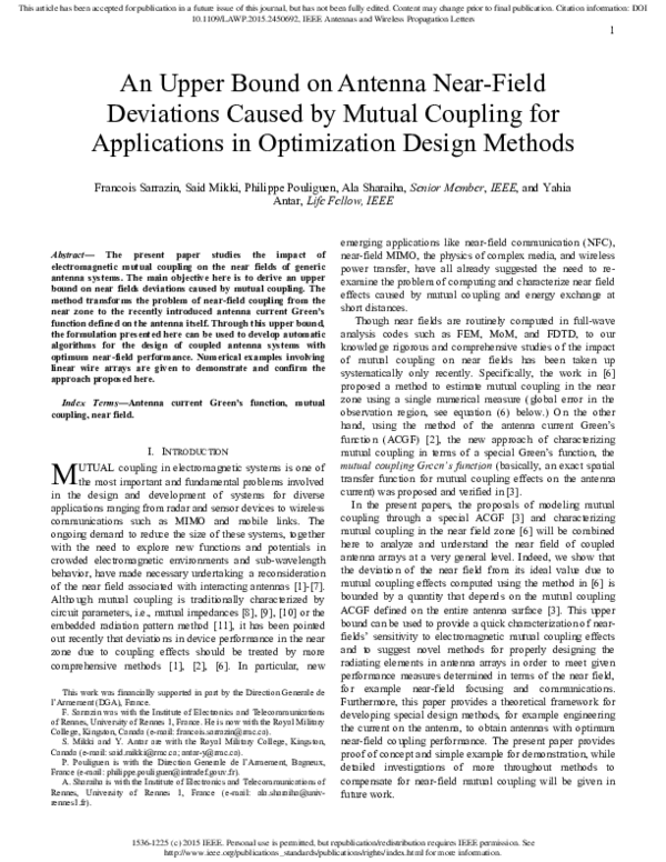 (PDF) An Upper Bound on Antenna Near-Field Deviations Caused by Mutual Coupling for Applications ...