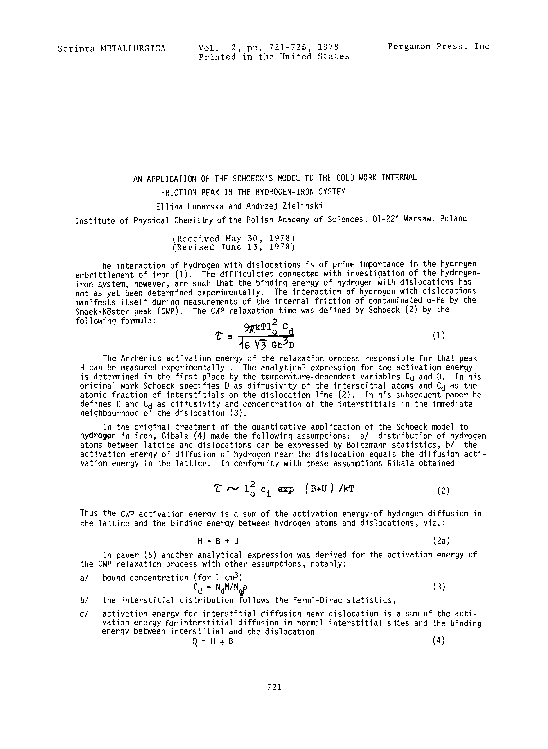 (PDF) An application of the schoeck's model to the cold work internal ...