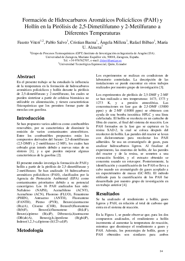 (PDF) Formación de Hidrocarburos Aromáticos Policíclicos (PAH) y Hollín ...