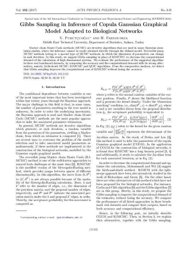 (PDF) Gibbs Sampling in Inference of Copula Gaussian Graphical Model ...