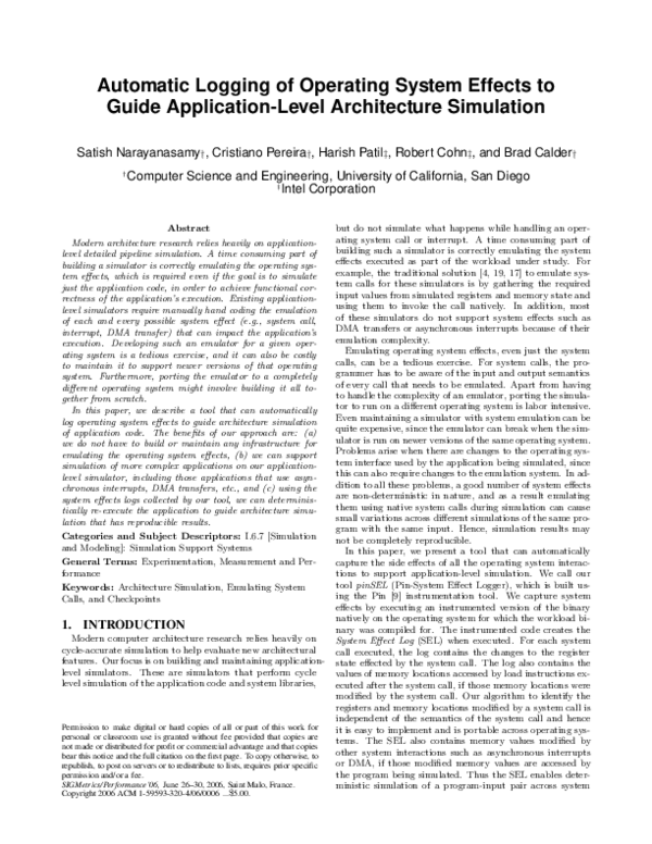(PDF) Automatic logging of operating system effects to guide ...