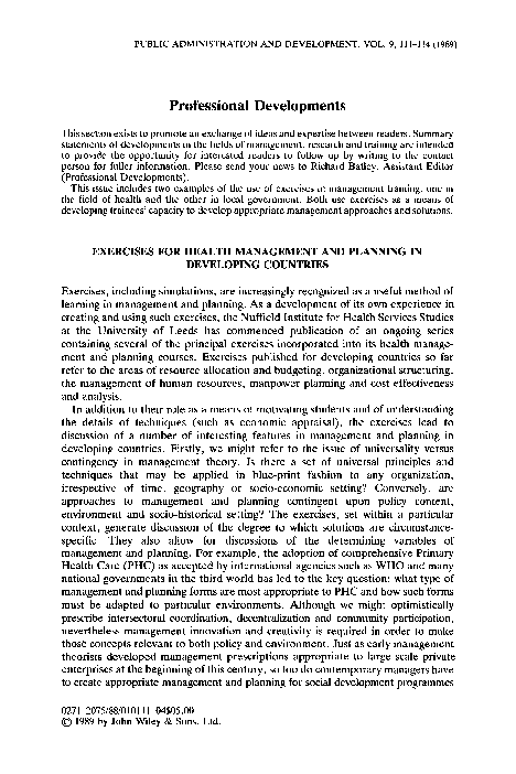 (PDF) Professional developments