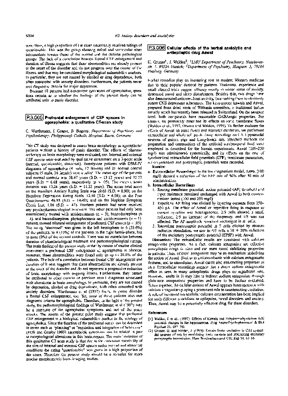 (PDF) Prefrontal enlargement of CSF spaces in agoraphobia: A ...
