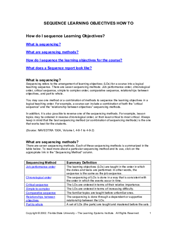 (PDF) Place sequence learning for navigation