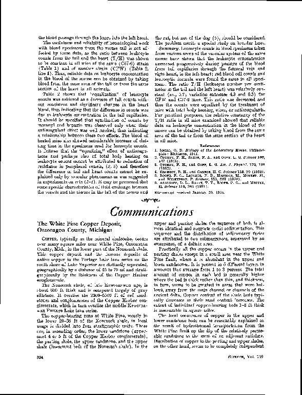 (PDF) The White Pine copper deposit, Ontonagon County, Michigan