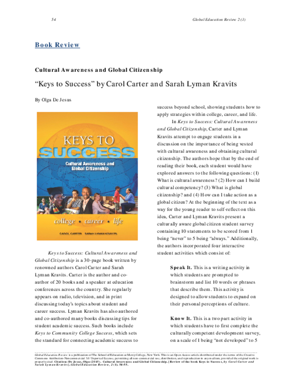 (PDF) Cultural Awareness and Global Citizenship
