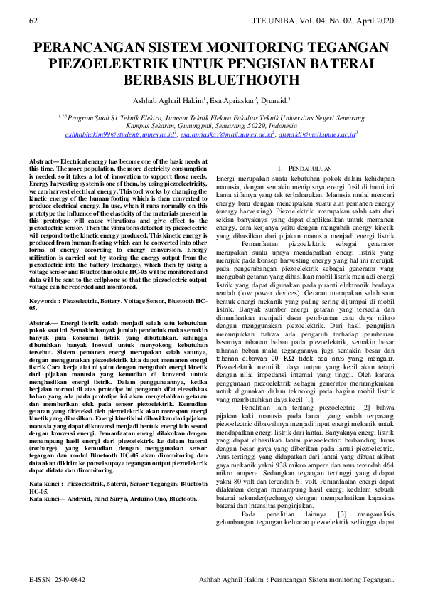 Pdf Prototype Kontrol Lampu Berbasis Iot Dengan Arduino Uno Bertenaga Surya