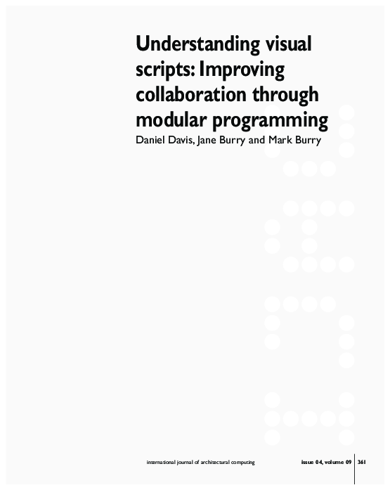 (PDF) Understanding Visual Scripts: Improving Collaboration through Modular Programming