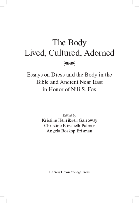 (PDF) The Weeping Lady of Gilat: the Iconography of Effect and Rites of ...