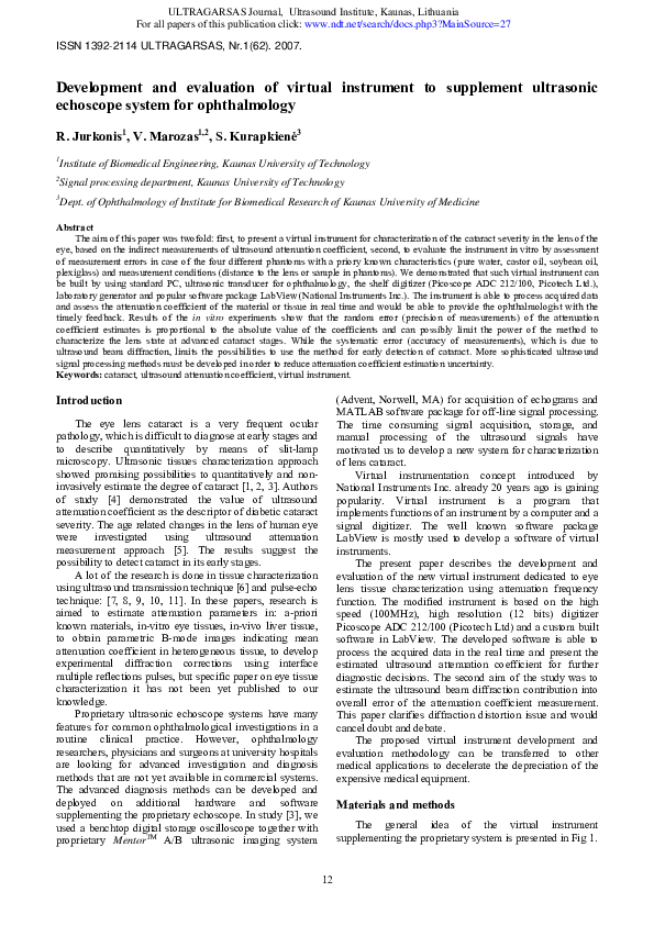 (PDF) Development and evaluation of virtual instrument to supplement ...