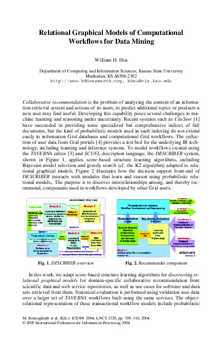 (PDF) Relational Graphical Models of Computational Workflows for Data ...