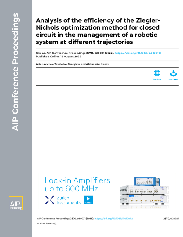 (PDF) Analysis of the efficiency of the Ziegler-Nichols optimization method for closed circuit ...