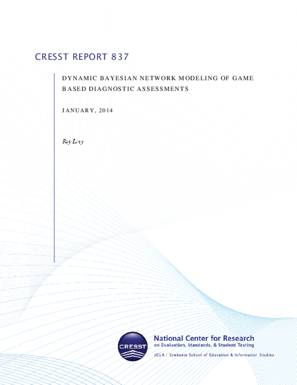 (PDF) Dynamic Bayesian Network Modeling of Game-Based Diagnostic ...